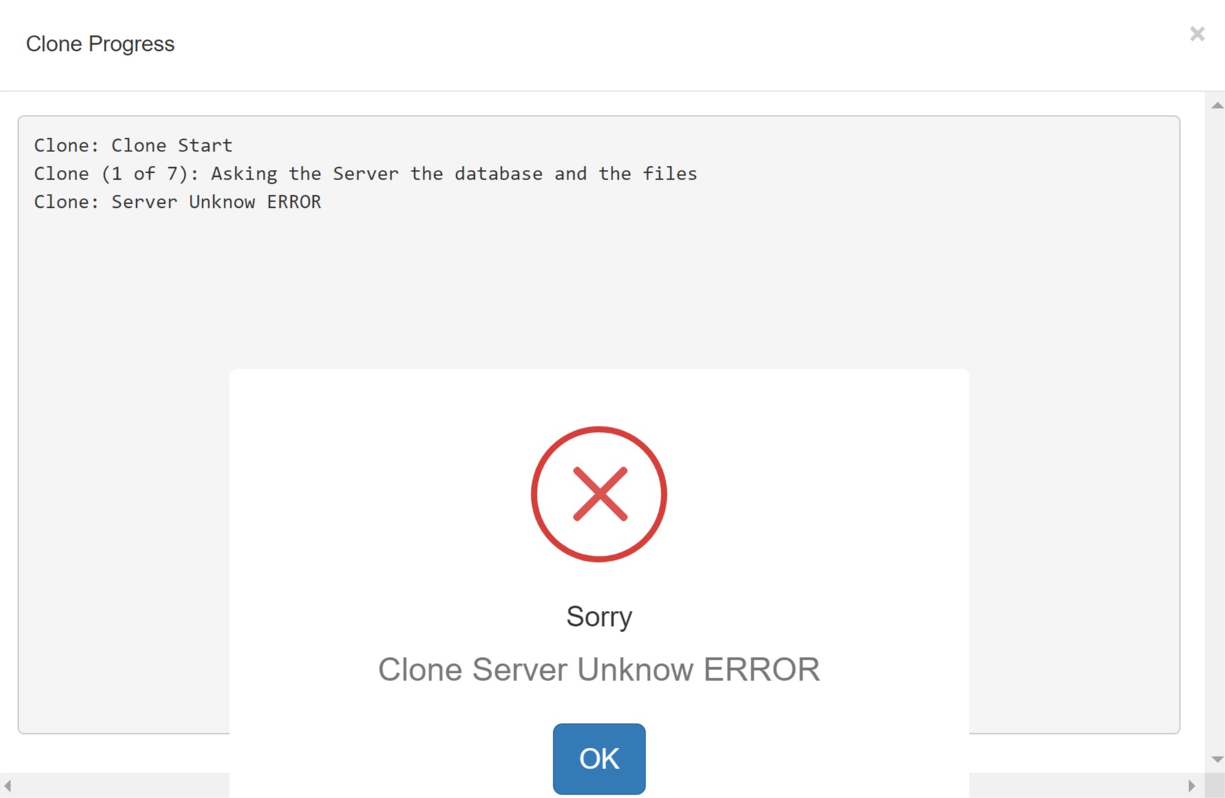 Clone: Server Unknow ERROR. · Issue #1494 · WWBN/AVideo · GitHub