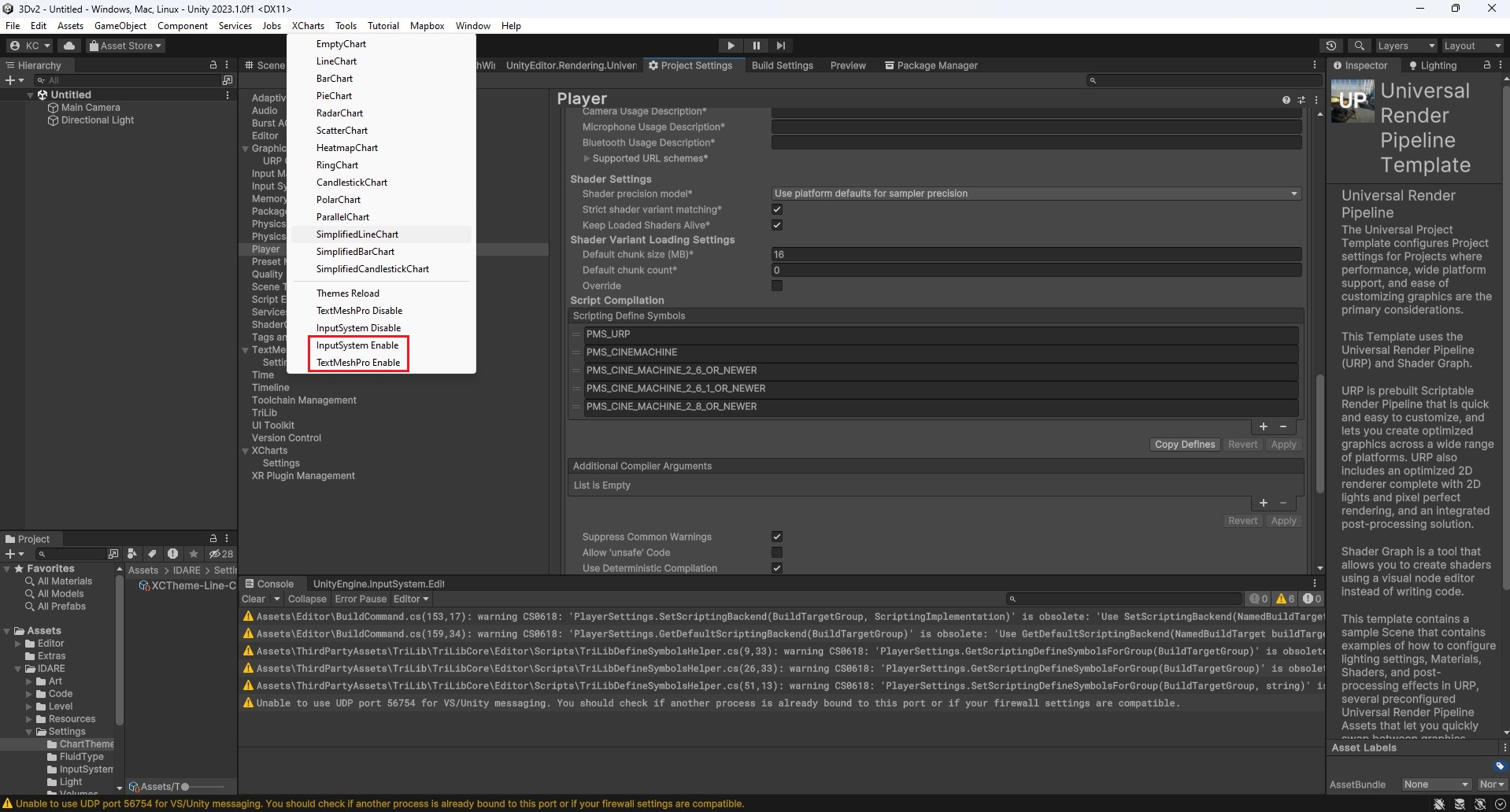 XCharts-3.8.0 - New Input System & Text Mesh Pro Library Rebuilt issue · Issue #272 · XCharts ...