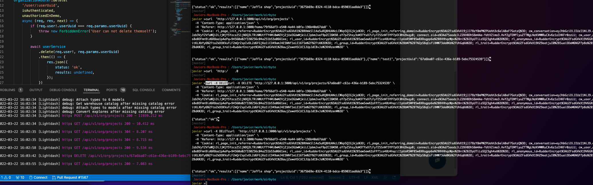 feat: add delete project backend by rephus · Pull Request #1567 · lightdash/lightdash · GitHub