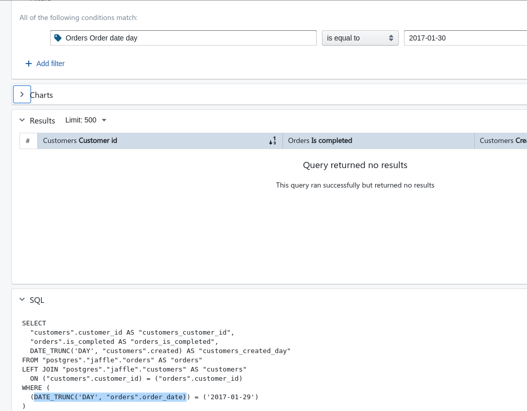 Adding date filters from table uses wrong values · Issue #1867 · lightdash/lightdash · GitHub