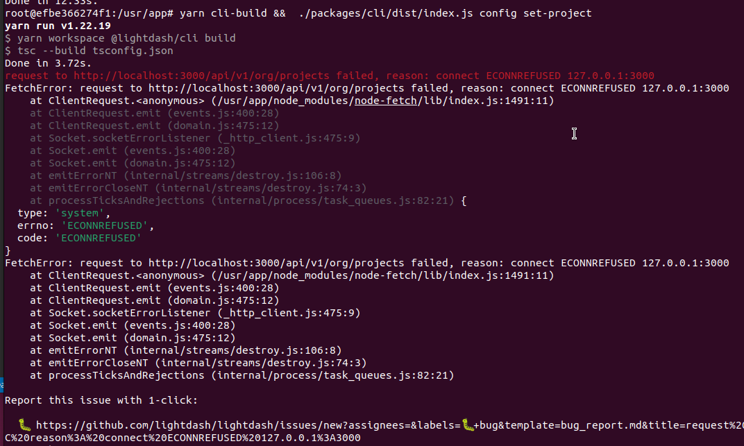 Unreadable Errors In Cli · Issue 3323 · Lightdashlightdash · Github