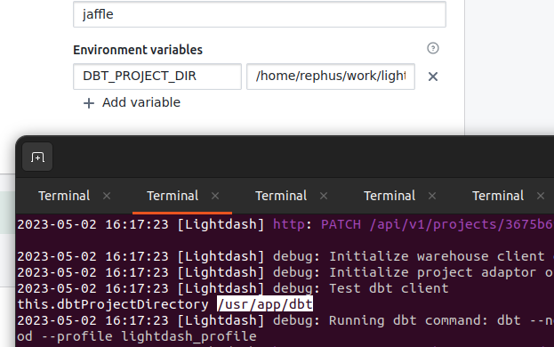 I get `dbt deps` error when running Lightdash without Docker and use local dbt with DBT_PROJECT ...