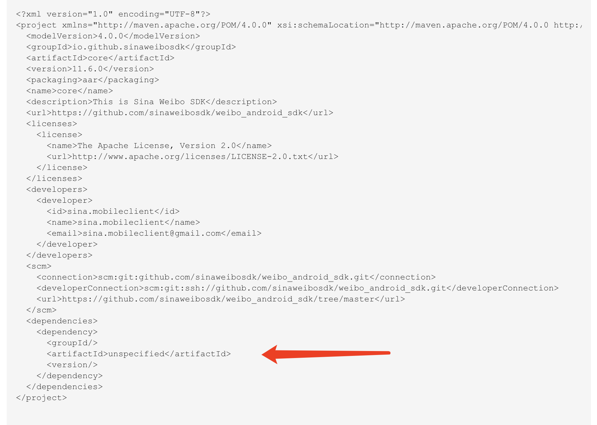 pom 文件能重新生成下吗 · Issue #593 · sinaweibosdk/weibo_android_sdk · GitHub