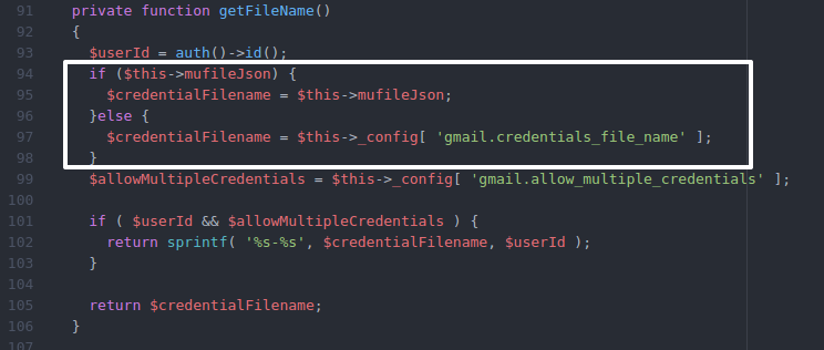 Manual input of json file name · Issue #74 · dacastro4/laravel-gmail · GitHub