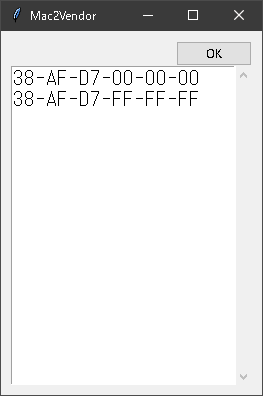 GitHub - sh1njp/mac2vendor