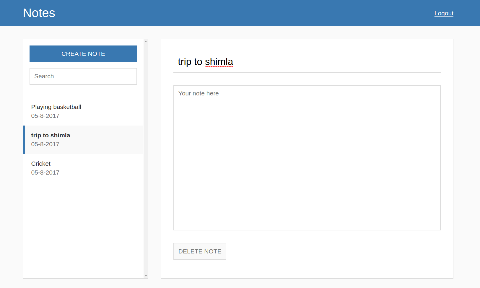 GitHub - MohitChattlani/notes-app: A simple notes app for creating ...