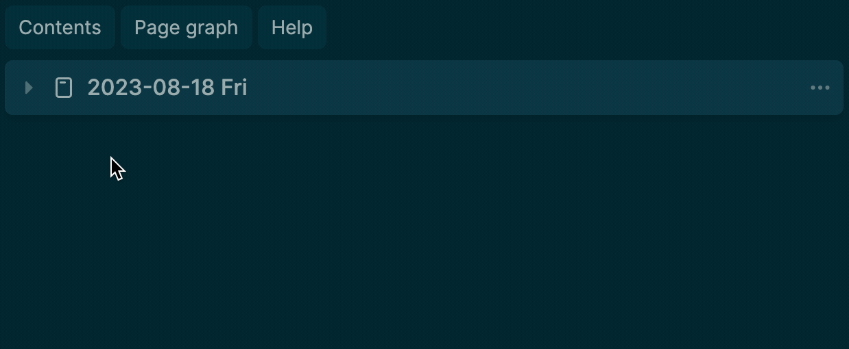 [Right Sidebar] «Open as page» context menu item doesn't present for `Contents` page · Issue ...