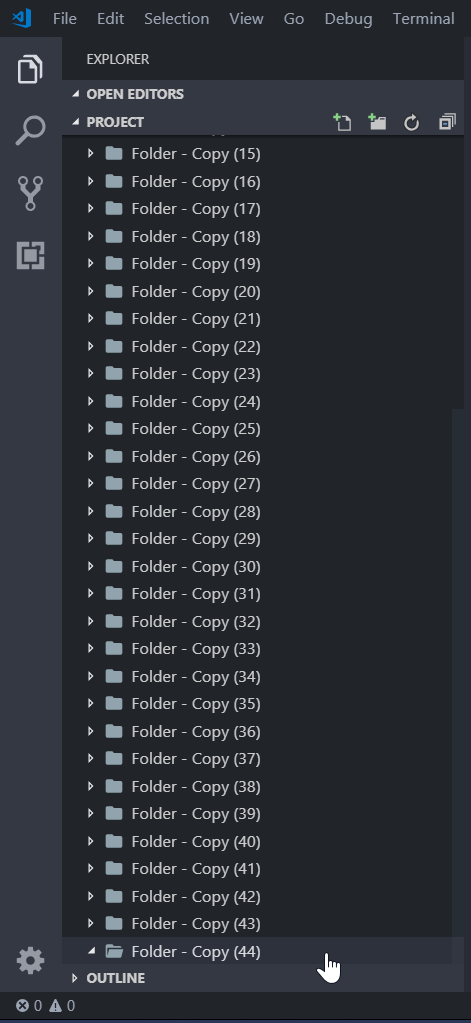 New file/folder inputs don't disappear if they out of viewport · Issue #68339 · microsoft/vscode ...