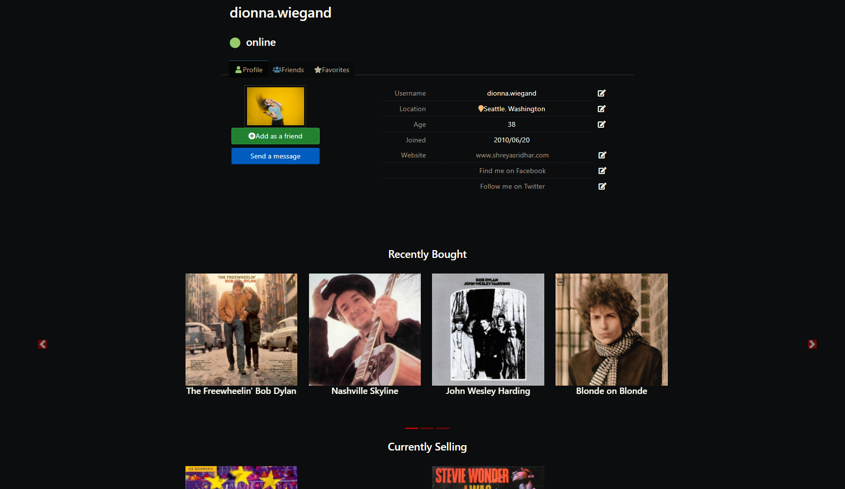 Github Shreya Sridharvinylmarketplace Buy And Sell Market Place For Vinyl Cdscassettes 