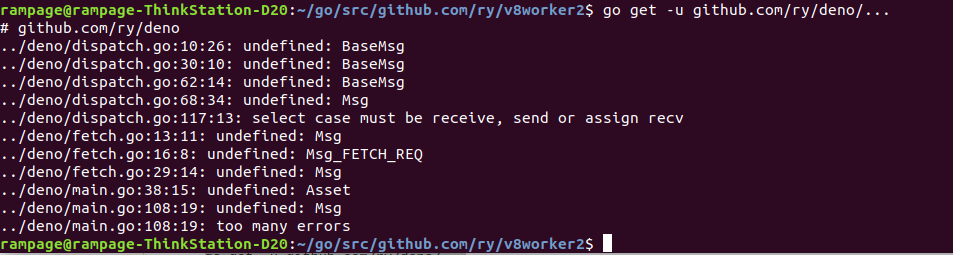 Unable to go get -u github.com/ry/deno/... · Issue #206 · denoland/deno · GitHub