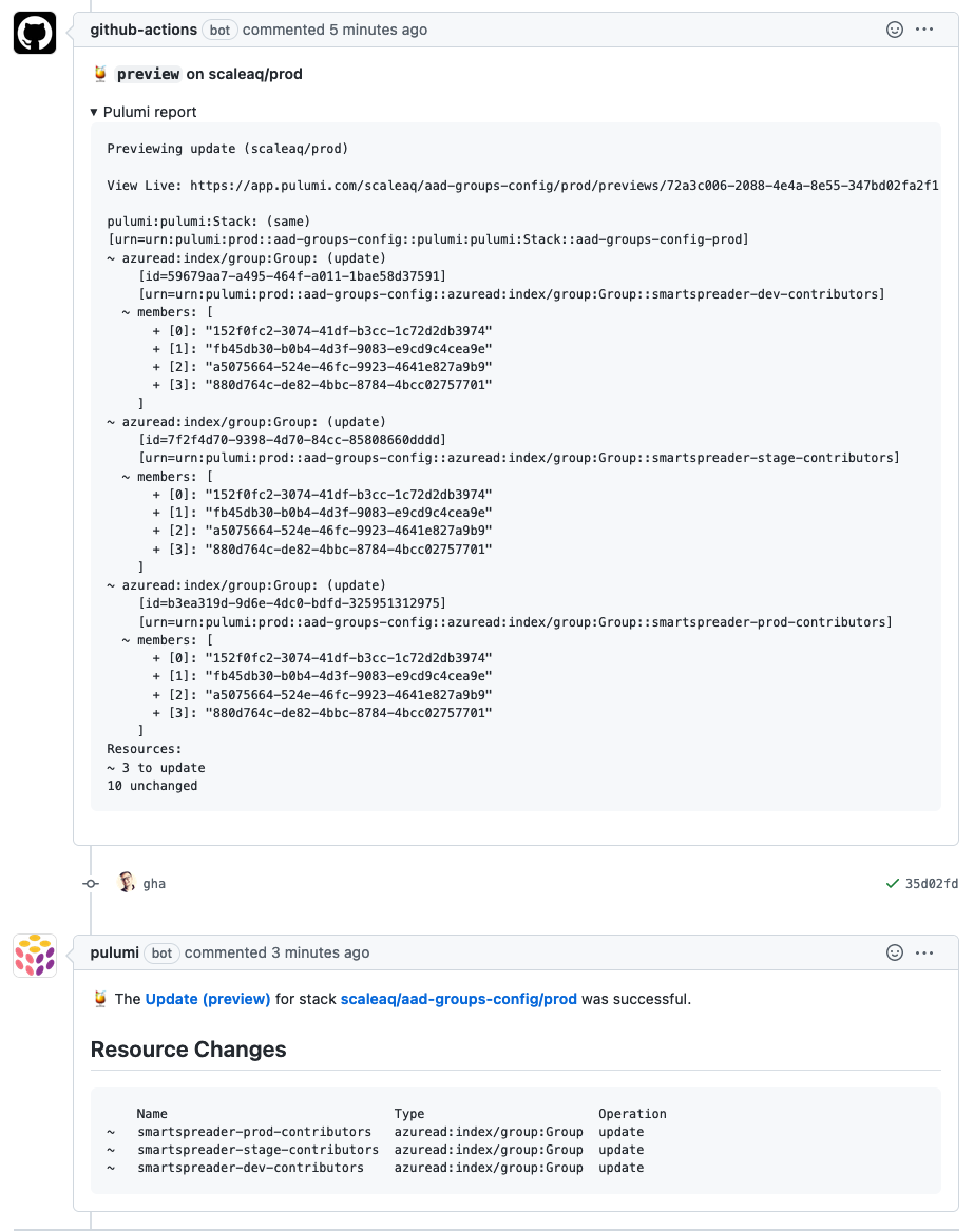 Pulumi Github App Does Not Show The Diff · Issue 120 · Pulumipulumi Cloud Requests · Github