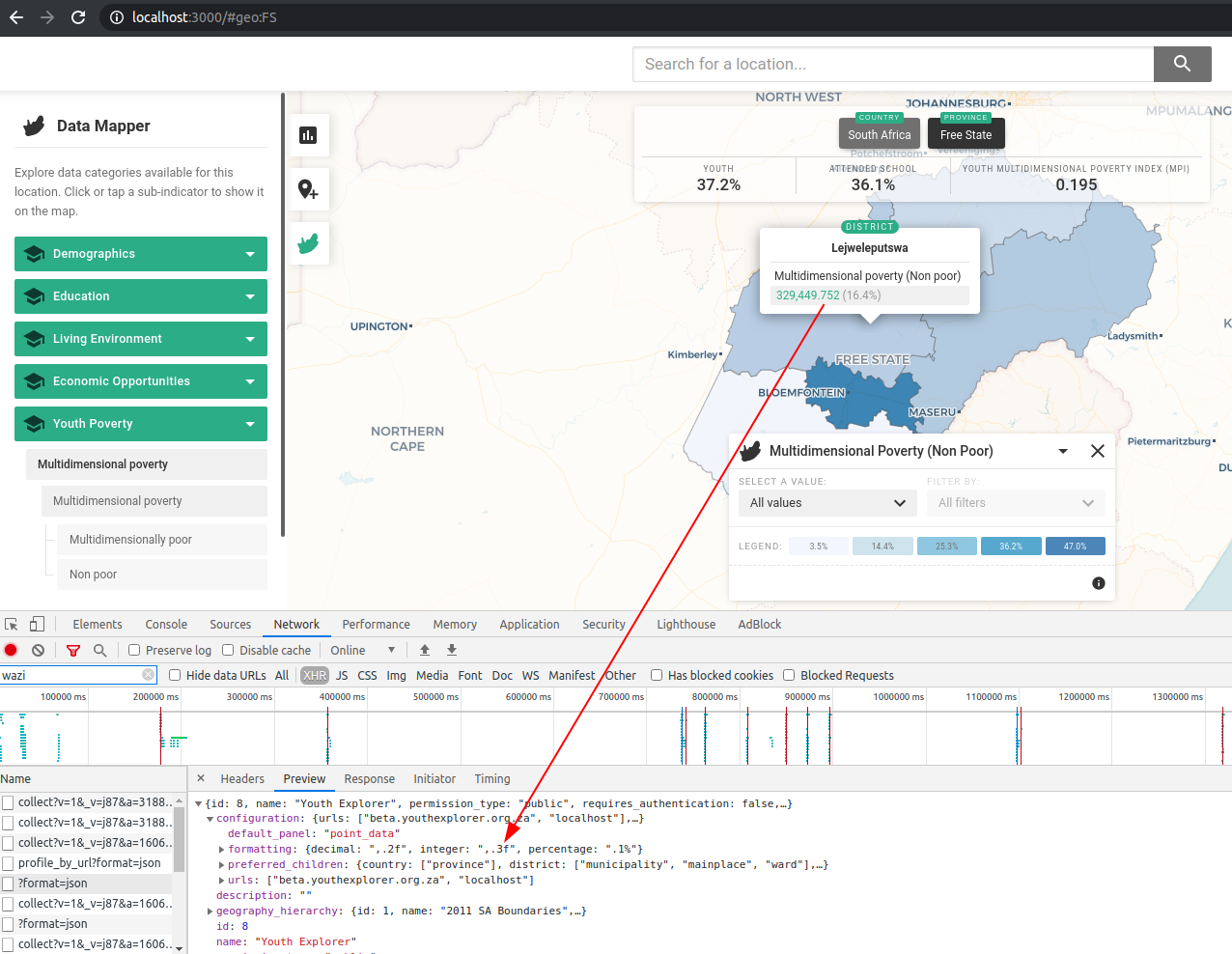 Number formatting not applied to choropleth info window · Issue #143 · OpenUpSA/wazimap-ng-ui ...