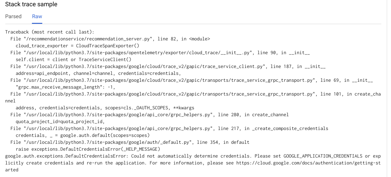 Various errors in Error Reporting · Issue #386 · GoogleCloudPlatform/cloud-ops-sandbox · GitHub