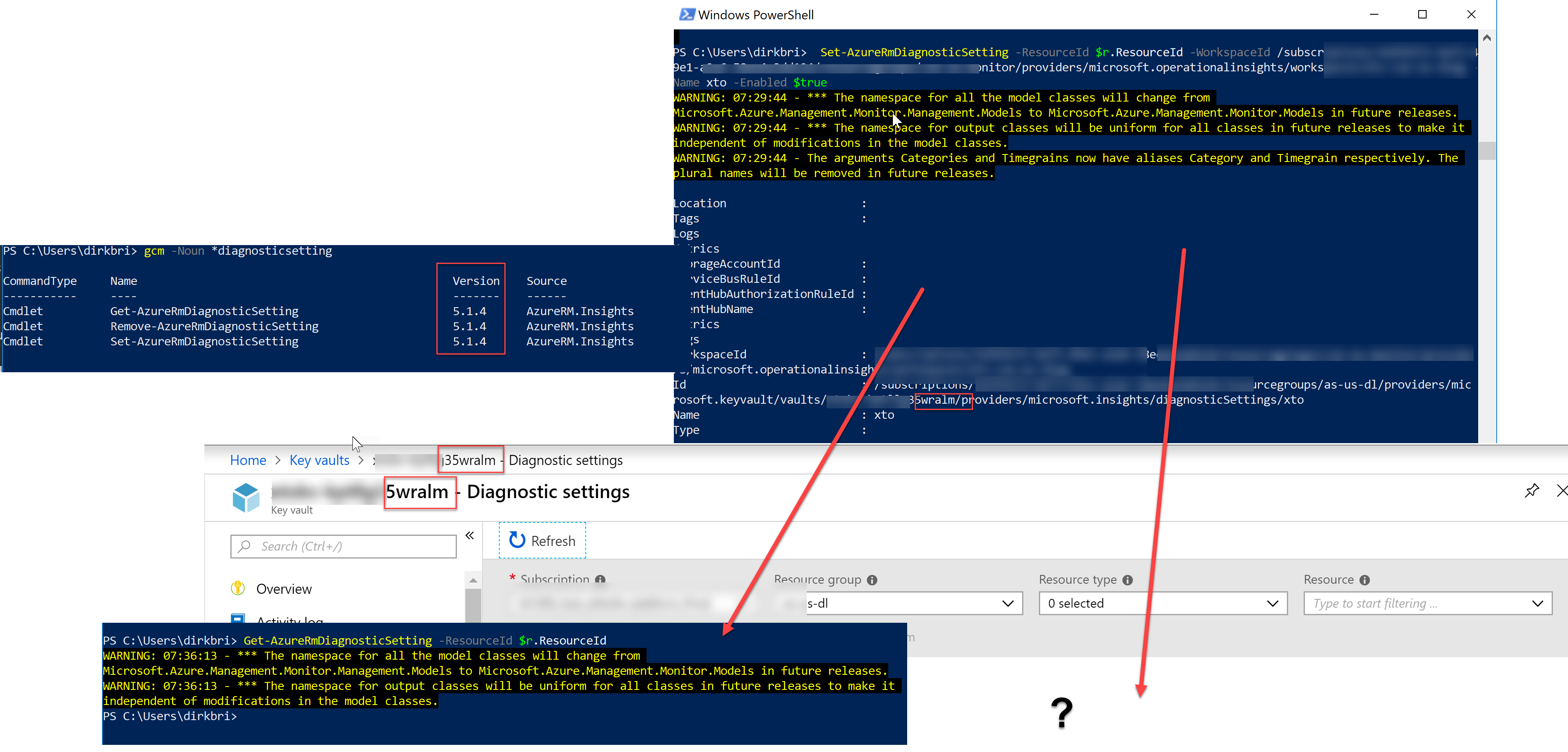 Set-AzureRmDiagnosticSetting in Module 5.1.0 does not work · Issue #6833 · Azure/azure ...