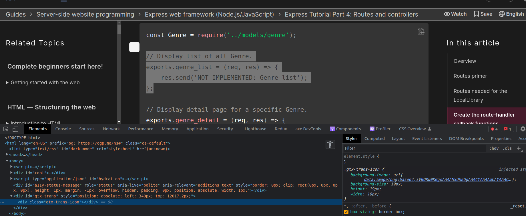 "translation" ticker stays visible in main navigation area · Issue #6869 · mdn/yari · GitHub