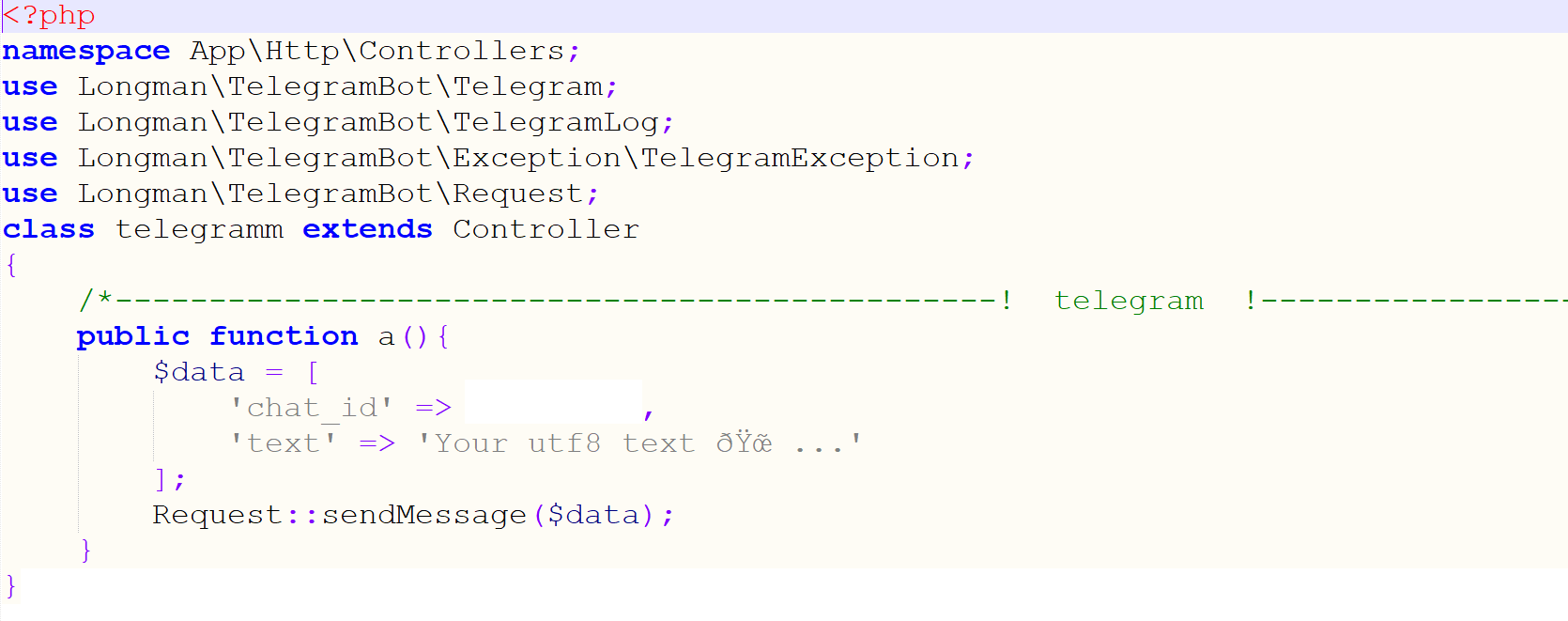 How Can I Receive Message From Users · Issue 676 · Php Telegram Bot Core · Github