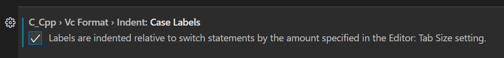 Ability to indent each case in a switch? · Issue #6629 · microsoft/vscode-cpptools · GitHub