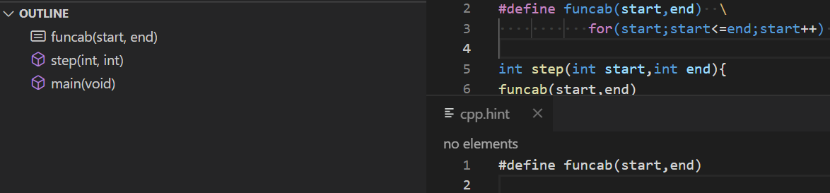Outline: a function macro cause lost of element · Issue #7802 · microsoft/vscode-cpptools · GitHub