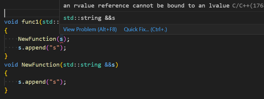 "Extract to Function" doesn't work correctly when the selected code contains a variable passed ...