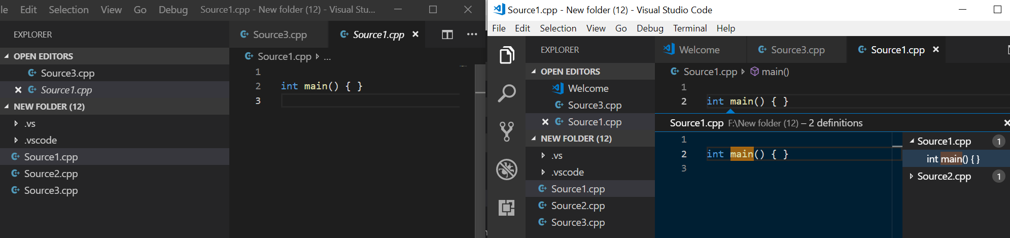 VS Code Insiders breaks Go to Definition with multiple results · Issue ...