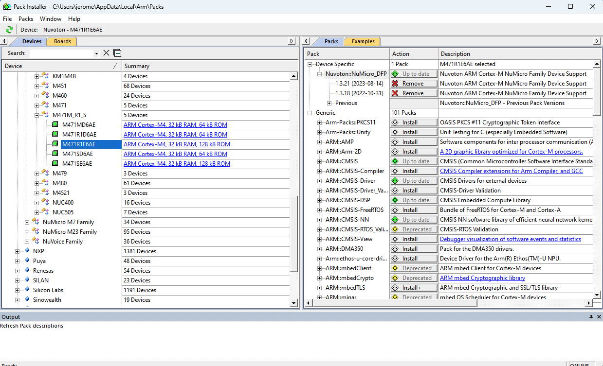 M471 device in NuMicro_DFP does not work with Keil V5.38 ? · Issue #2 ...