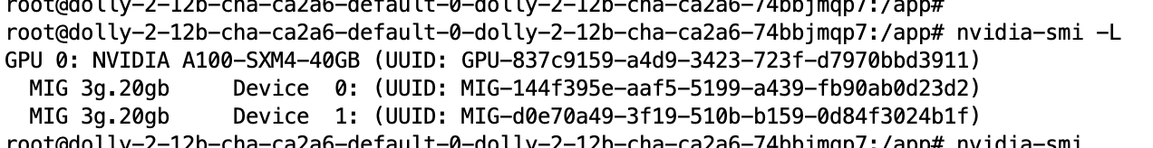 Torch.cudaa.device_count() shows only one gpu in MIG A100 · Issue #102715 · pytorch/pytorch · GitHub