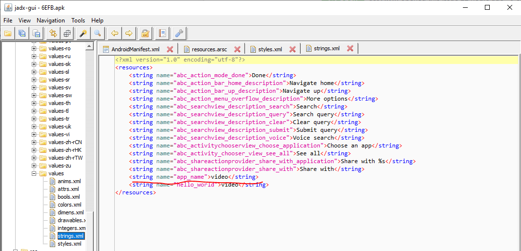 APK.get_app_name returns invalid value · Issue #809 · androguard/androguard · GitHub