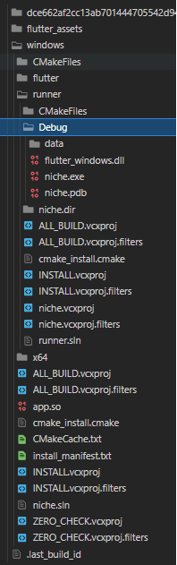 Windows Desktop build saving build file "app.so" in wrong folder · Issue #97814 · flutter ...