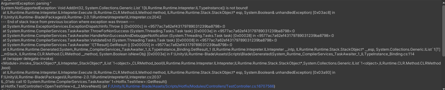 自动分析生成绑定代码分析遗漏 · Issue #636 · Ourpalm/ILRuntime · GitHub