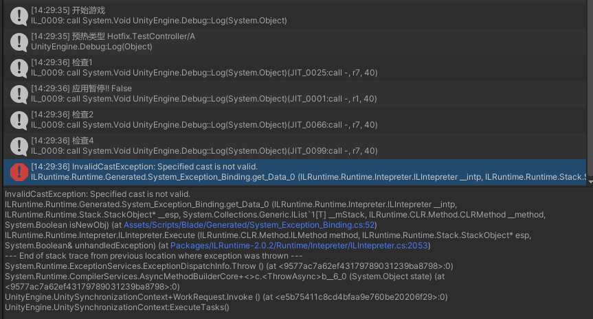 预热导致抛出异常对象错误 · Issue #658 · Ourpalm/ILRuntime · GitHub