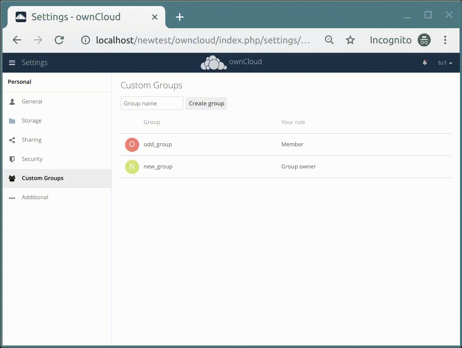 Minor bugs in Custom Groups UI · Issue #217 · owncloud/customgroups · GitHub