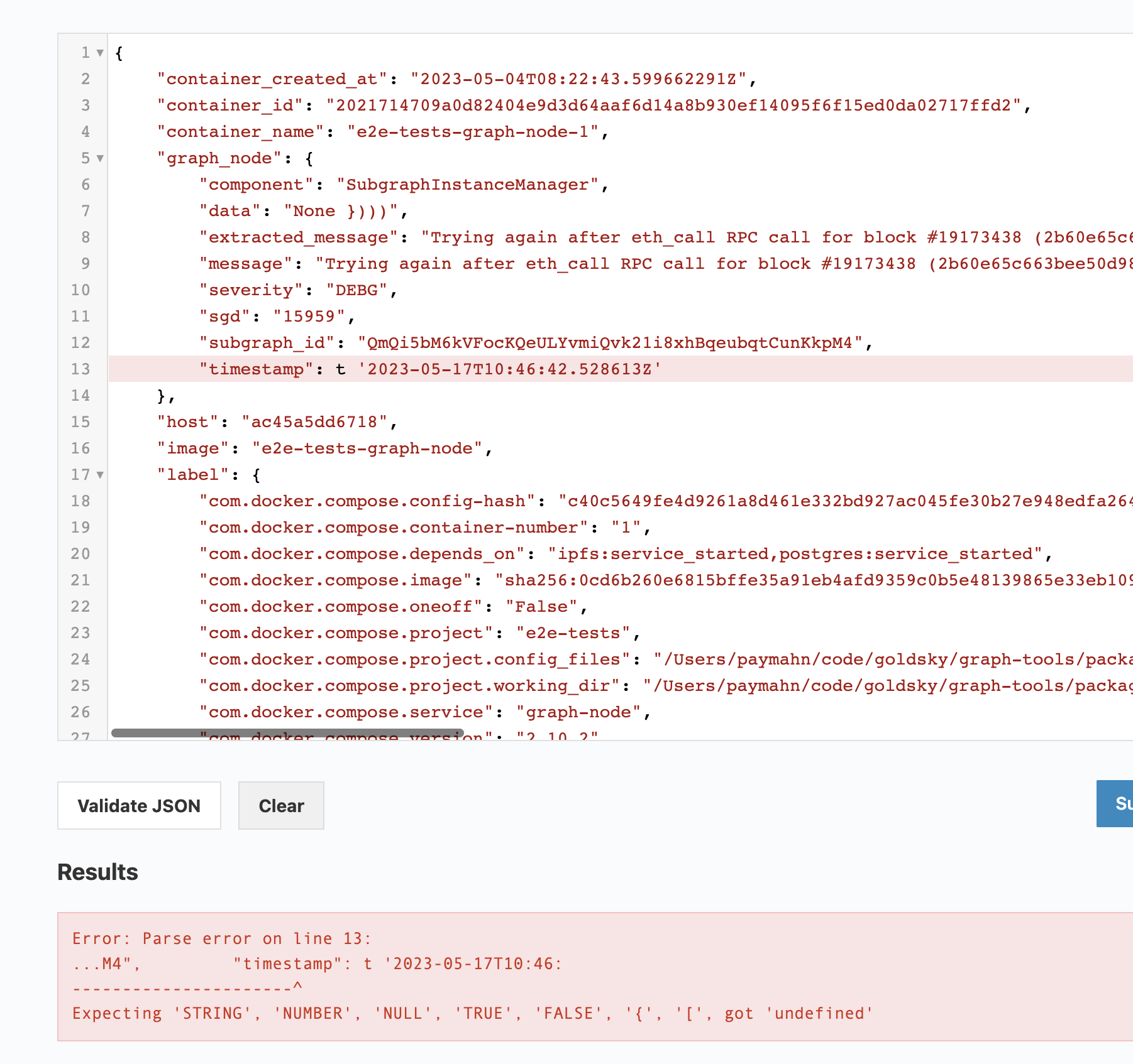` Print Object` Does Not Print Valid Json With Timestamps · Issue 