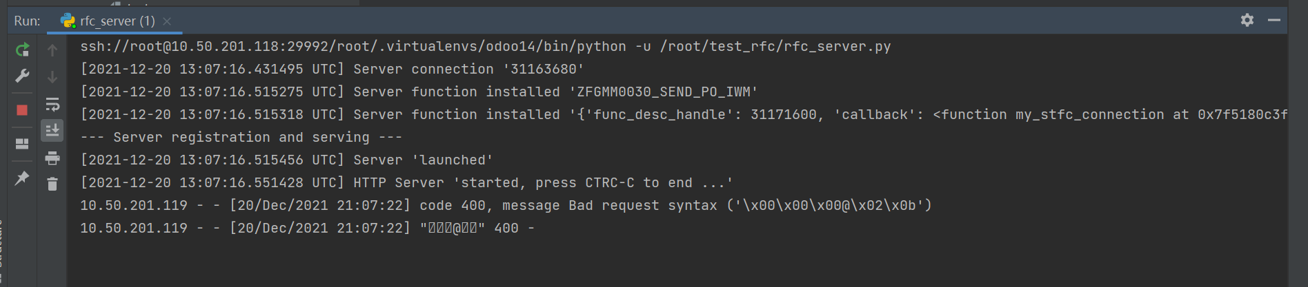 Pyrfc Server Error · Issue 255 · Sappyrfc · Github 