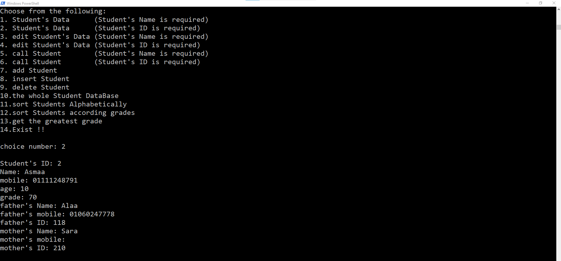 GitHub - gihadmecha/Student-Database-Management-System: A user-friendly ...