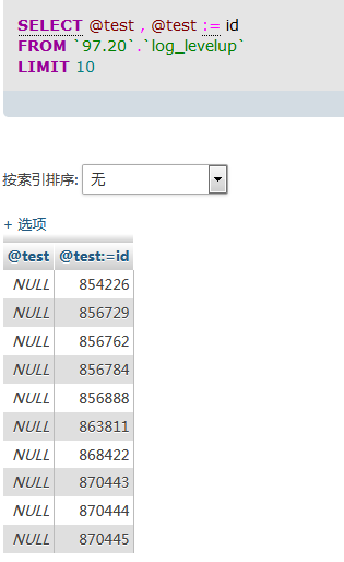 variable in sql doesn't work in phpmyadmin · Issue #13911 · phpmyadmin/phpmyadmin · GitHub