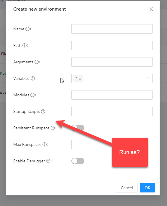 Add "Run As" to /endpoints · Issue #1683 · ironmansoftware/powershell-universal · GitHub