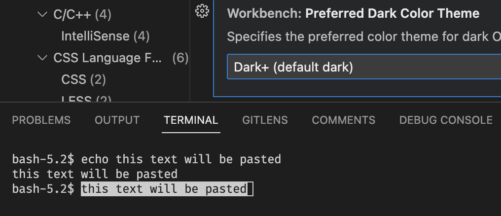 Pasted terminal text looks bugged in V2 themes · Issue #175441 · microsoft/vscode · GitHub