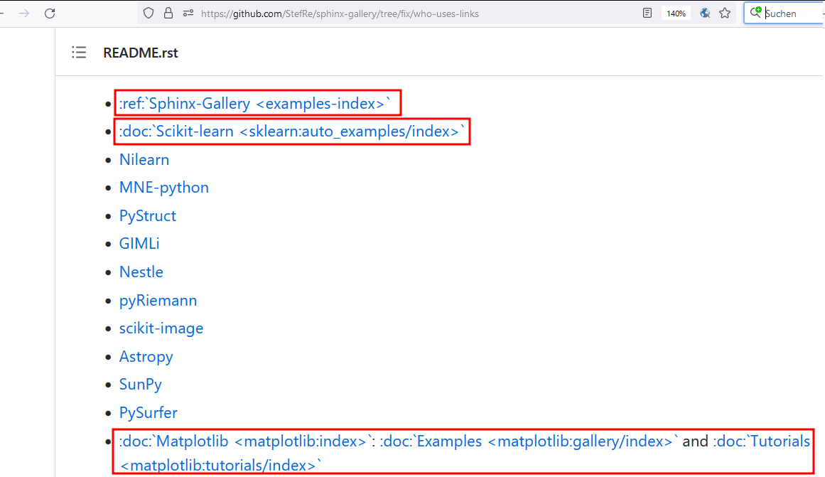 Doc Fix Who Uses Sphinx Gallery List By Stefre · Pull Request 1015 · Sphinx Gallerysphinx