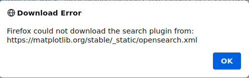 Error Adding OpenSearch Plugin · Issue #56 · matplotlib/mpl-sphinx-theme · GitHub