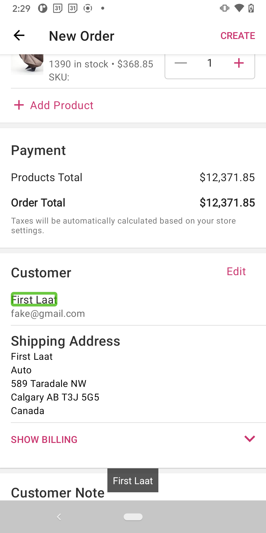 [order Creation] Accessibility → The Name And Email Can Be Dictated Together · Issue 5818