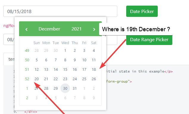 Do you know why days disappearing randomly from the calendar? · Issue #4549 · valor-software/ngx ...