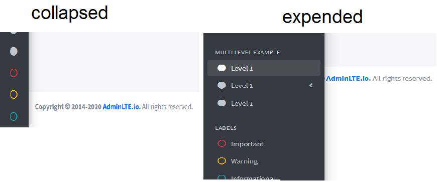 height not corrected on expended collapsed sidebar · Issue #3154 · ColorlibHQ/AdminLTE · GitHub