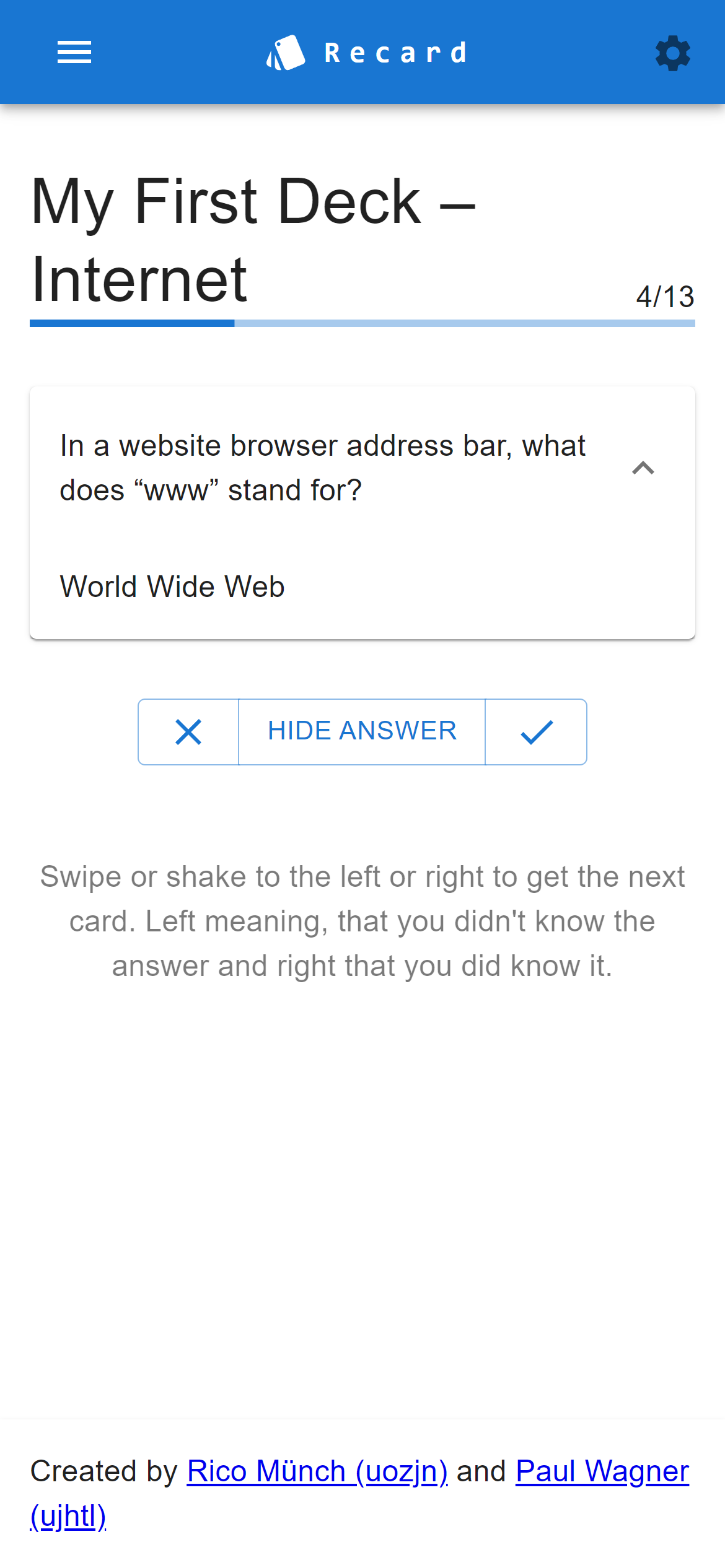 GitHub - wagpa/react-recard: Recard is a web-app for creating and ...