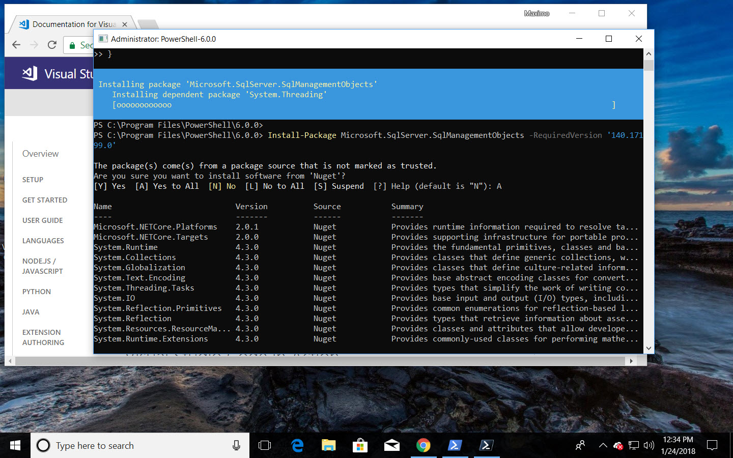Installing Powershell Sql Server Module Fails In 6 0 Could