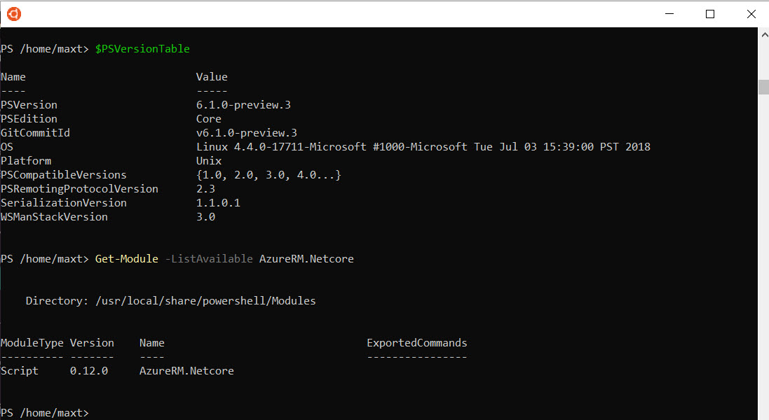 Install-Module is broken in preview 3 on Ubuntu 18.04 on WSL · Issue #302 · PowerShell ...