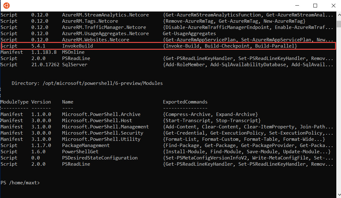 Install-Module is broken in preview 3 on Ubuntu 18.04 on WSL · Issue #302 · PowerShell ...