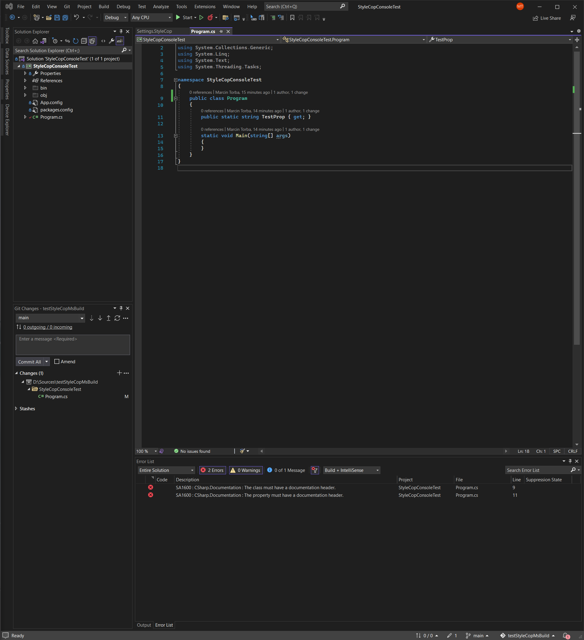 Add StyleCop as a linter in managed code repositories · Issue #1074 · nanoframework/Home · GitHub