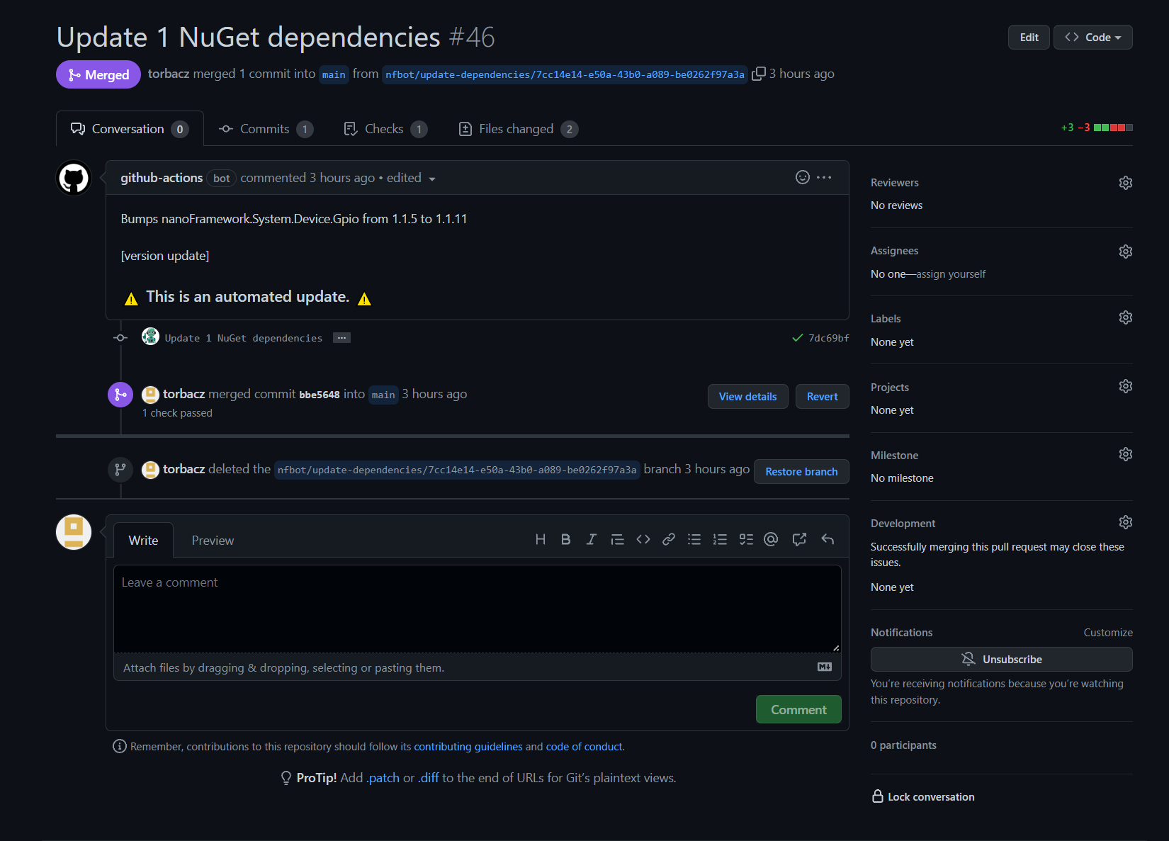 nanodu is failing to submit PR against forked repos · Issue #1142 · nanoframework/Home · GitHub