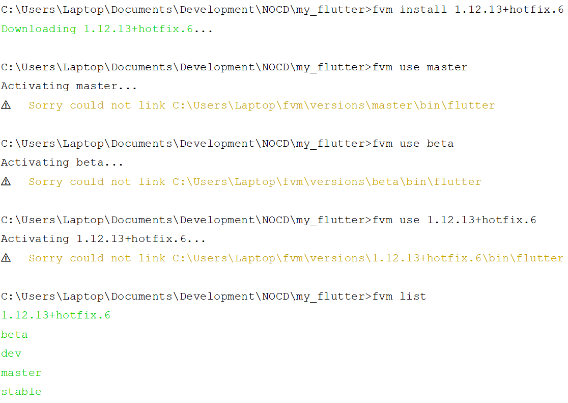 "fvm use" doesn't work · Issue #31 · leoafarias/fvm · GitHub