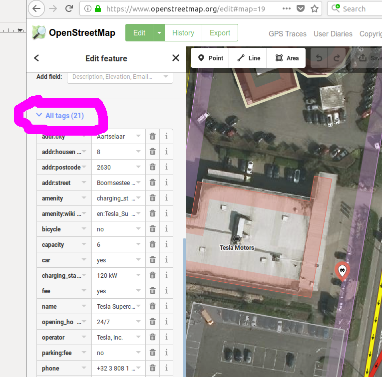 List total number of tags in details popup · Issue #376 · tyrasd/overpass-turbo · GitHub